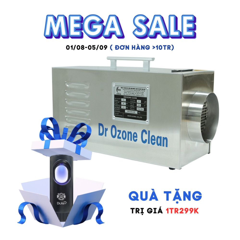 Thiết bị ozone khử mùi trong ô tô Dr.Ozone®